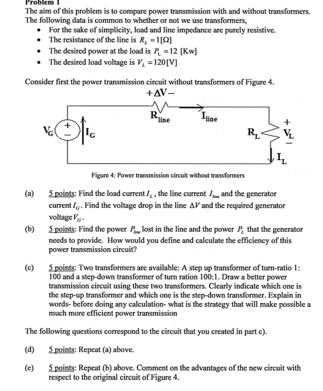 Solved Problem 1 The aim of this problem is to compare power | Chegg.com