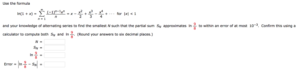 Solved Use the formula +.for Ixl