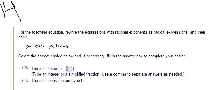 Solved For the following equation, rewrite the expressions | Chegg.com