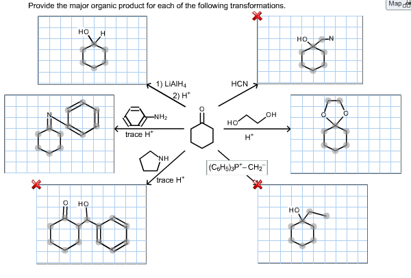 Solved Provide the major organic product for each of the | Chegg.com