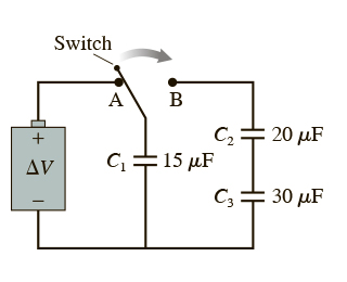 Solved Initially, the switch in the figure (Figure 1) is in | Chegg.com