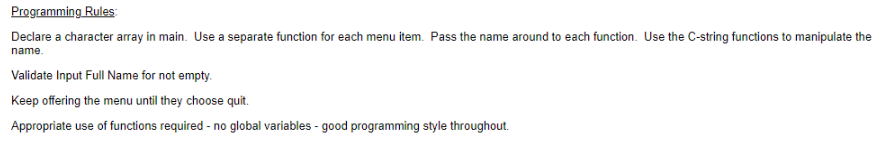 Solved Please design and then code the following menu-driven | Chegg.com