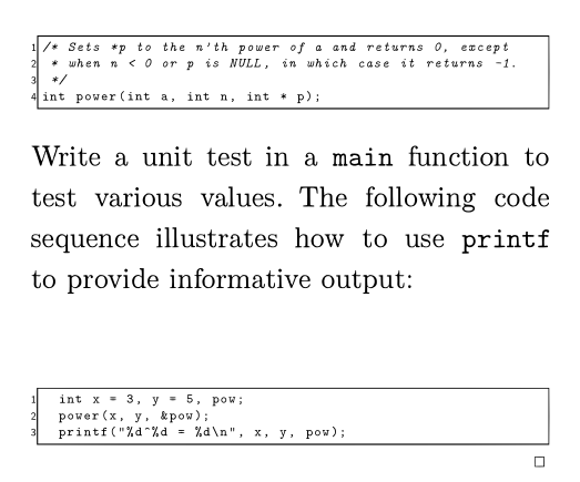 Solved Exercise 2.10. Write a function to compute the power | Chegg.com
