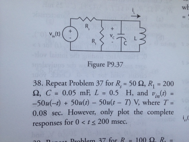 PLOT VC(T) AND IL(T) FOR 0