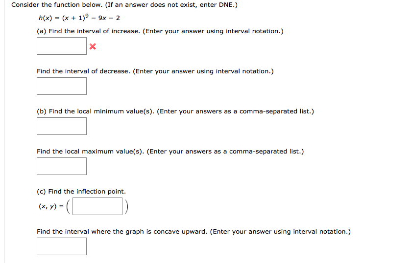Solved Calculus graphing | Chegg.com