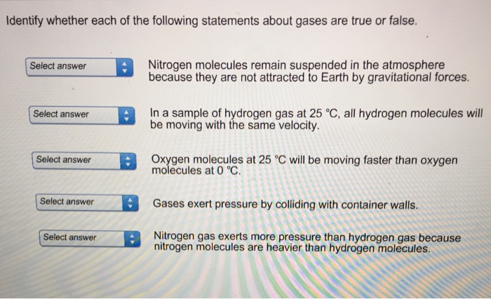 Solved Identify whether each of the following statements | Chegg.com