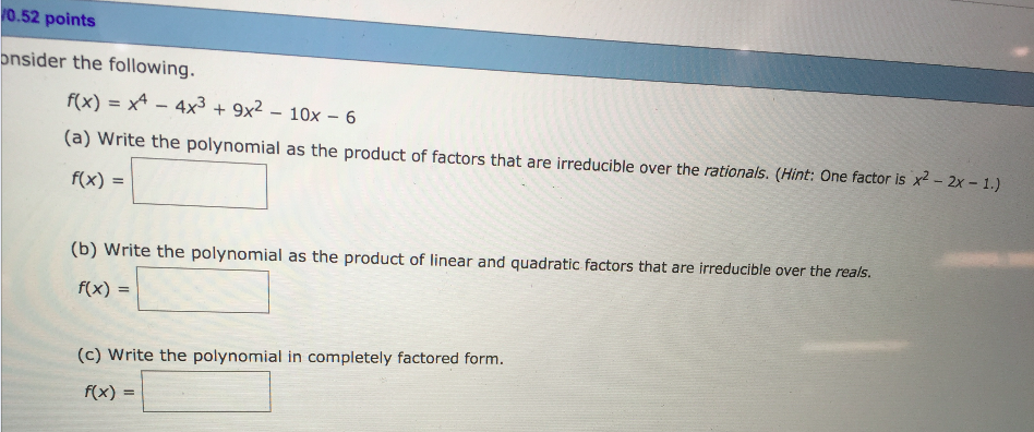 Solved Consider The Following F x X 4 4x 3 9x 2 Chegg solved-consider-the-following-f-x-x-4-4x-3-9x-2-chegg