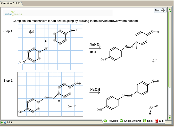 Solved Question 7 of 11 Map pling Complete the mechanism for | Chegg.com