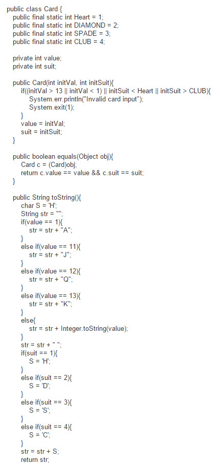 A Deck of cards is a container of Cards that can have | Chegg.com