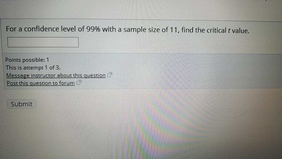 Solved For a confidence level of 99% with a sample size of | Chegg.com