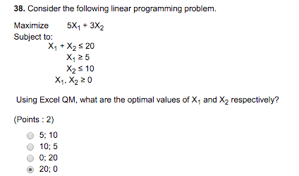 Solved Consider the following linear programming | Chegg.com