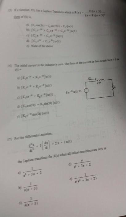 Solved Circuit analysis multiple choices | Chegg.com