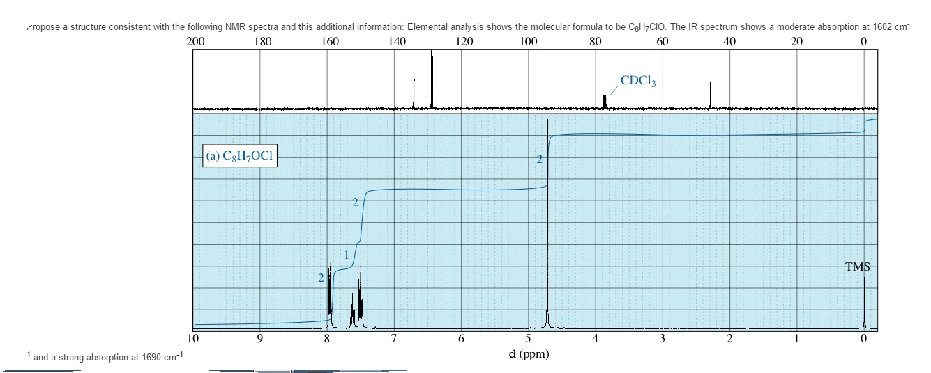 Solved Propose a structure consistent with the following NMR | Chegg.com