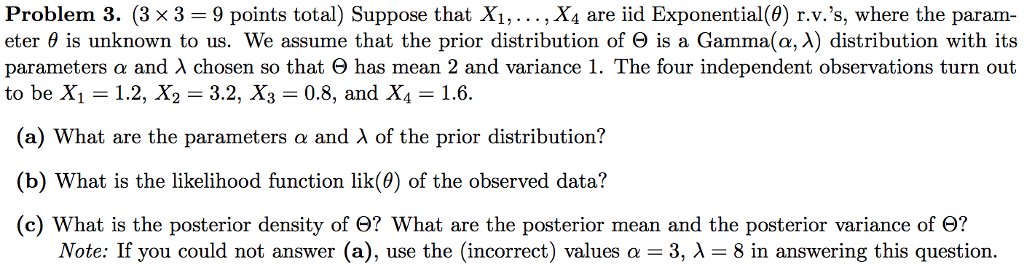 Solved Suppose that X_1, X_4 are iid Exponential(theta) | Chegg.com