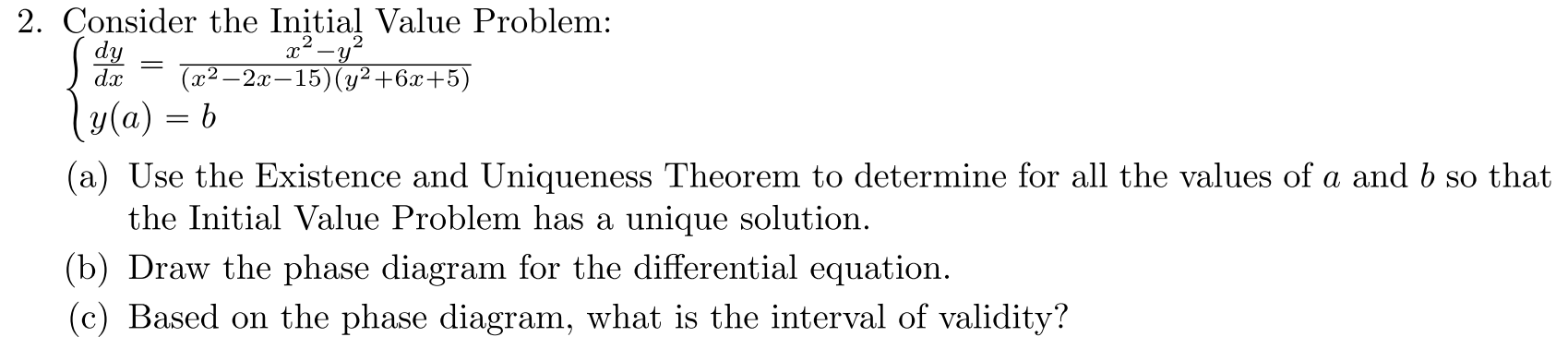 Consider the Initial Value Problem: Use the | Chegg.com