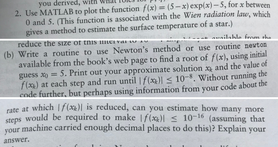 Solved yuu uliveu, WII Wilal TOICSIVA , 2. Use MATLAB to | Chegg.com