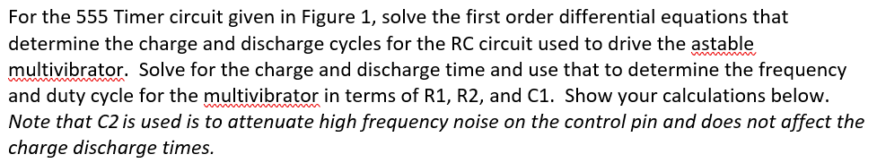 Solved C2 0.01uF CV RST Vcc NE555 R3 NSCW100 R1 THRS | Chegg.com