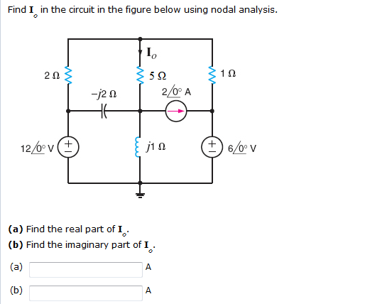 Solved Find Io in the figure below using nodal analysis. (a) | Chegg.com Solved Find Io in the figure below using nodal analysis. (a) | Chegg.com