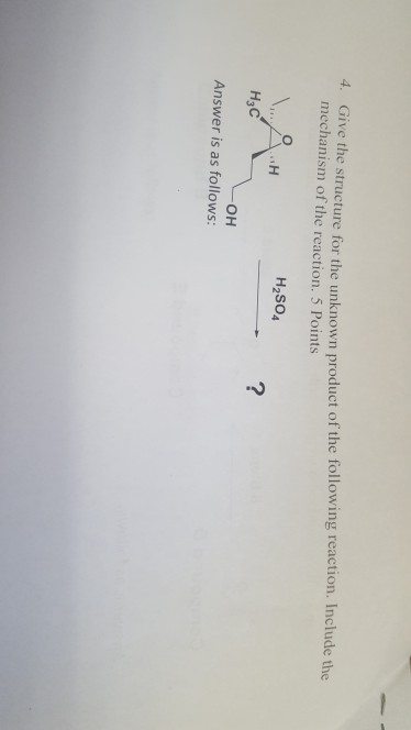 Solved Give the structure for the unknown product of the | Chegg.com
