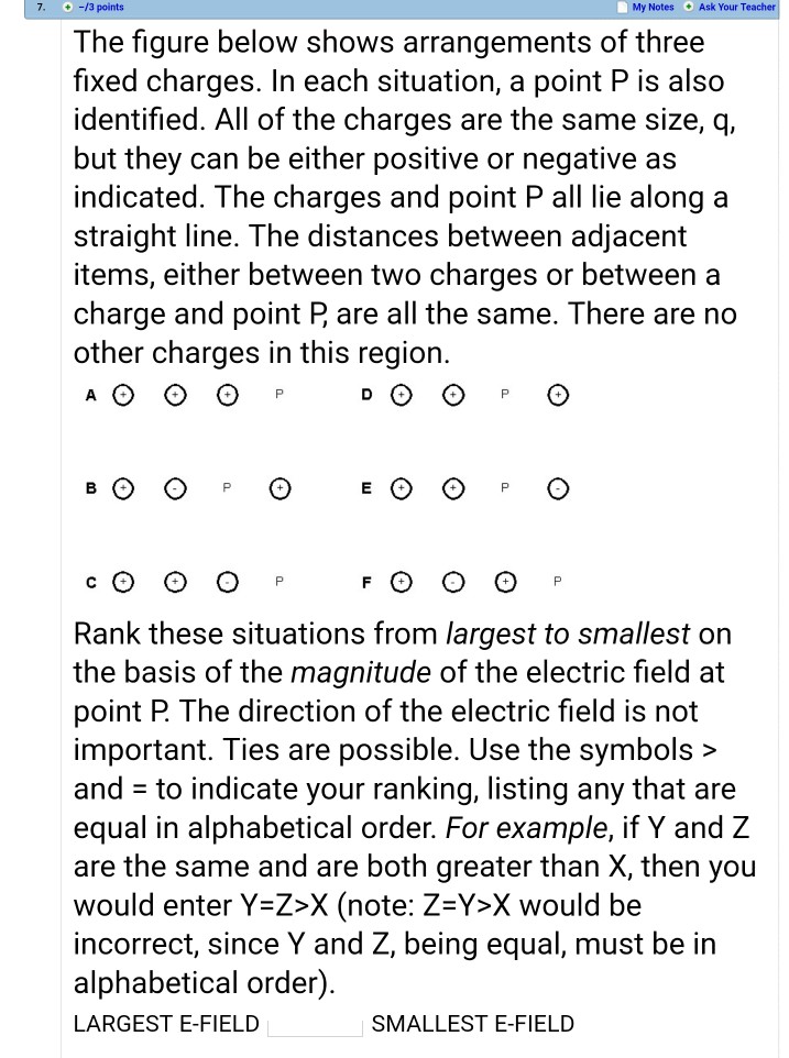 Solved 7 3 Points My Notes Ask Your Teacher The Figure