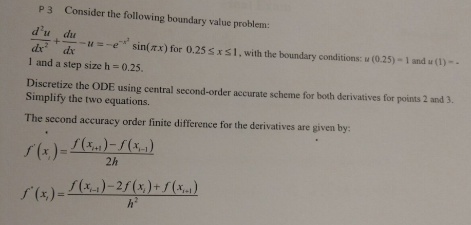 Solved Consider the following boundary value problem: d^2 | Chegg.com