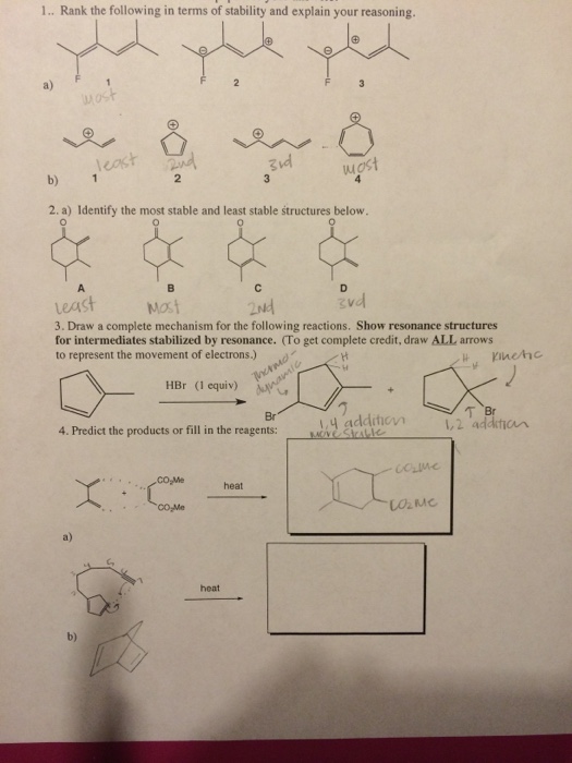 Solved Help with/review Orgo 2 problems | Chegg.com