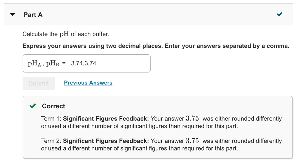 Solved Constants Periodic Table Two buffers are prepared by | Chegg.com