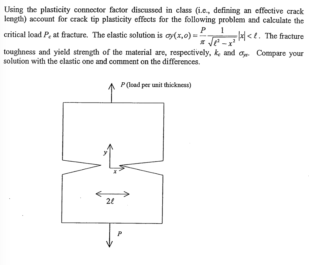 Using the plasticity connector factor discussed in | Chegg.com