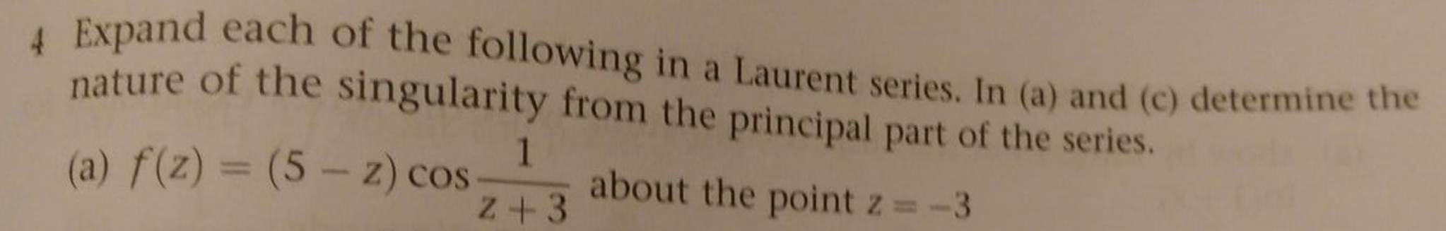 Solved Expand each of the following in a Laurent series. In | Chegg.com