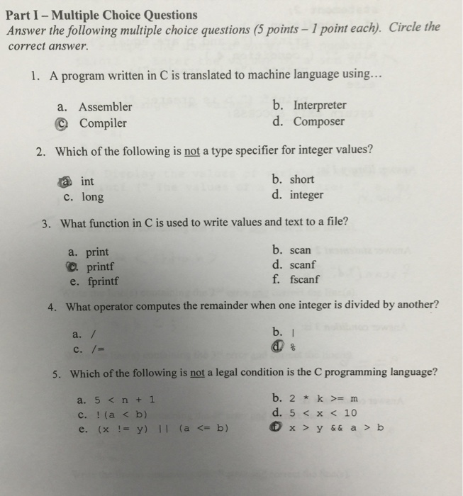 Solved A program written in C is translated to machine | Chegg.com
