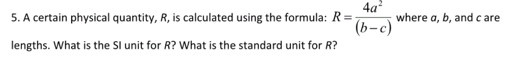 Solved A certain physical quantity, R, is calculated using | Chegg.com