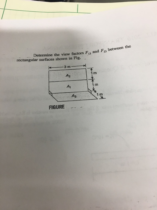 Solved Determine the view factors F_13 and F_23 between the | Chegg.com