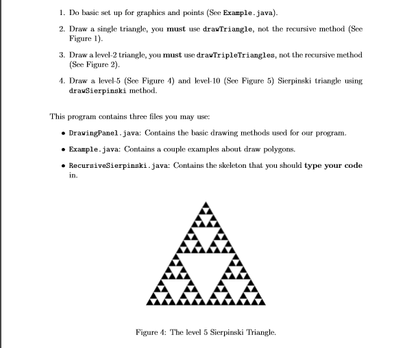 Solved Program 4: Recursive Graphics Due April 29, 2018 | Chegg.com