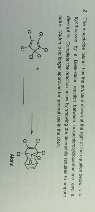 Solved The insecticide "aldrin" has the structure shown at | Chegg.com