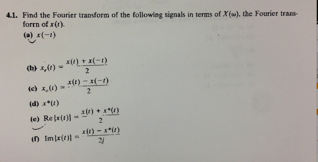 Solved Find the Fourier transform of the following signals | Chegg.com