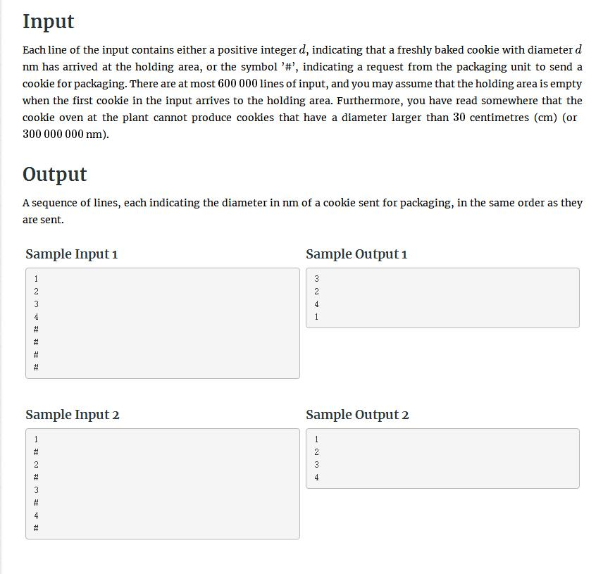 Solved Cookie Selection As chief programmer at a cookie | Chegg.com