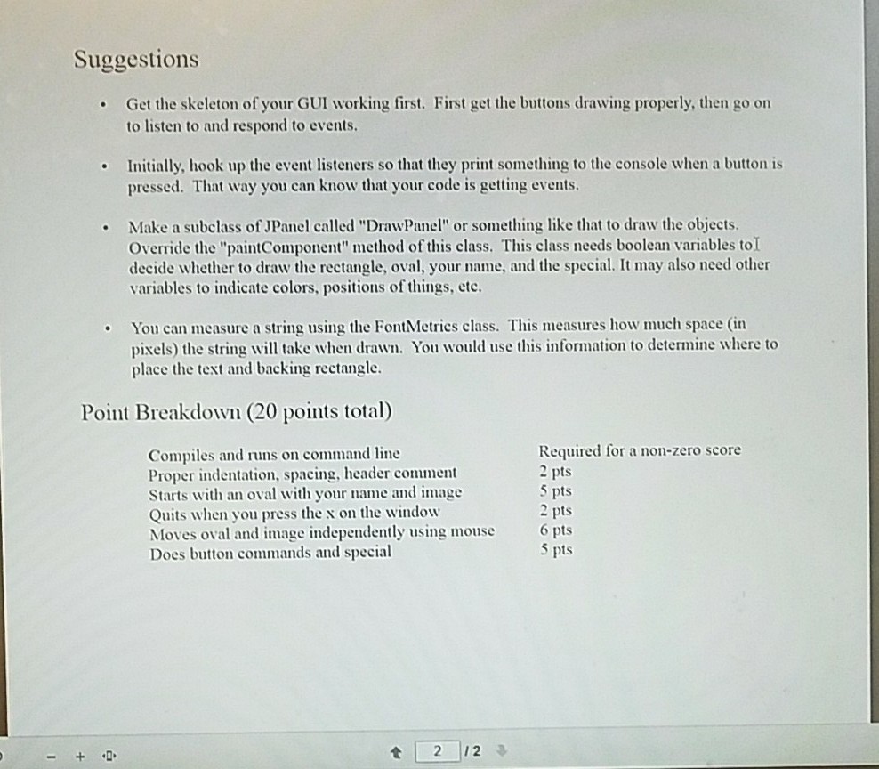 Solved Directions Write a GUI application in Java using | Chegg.com