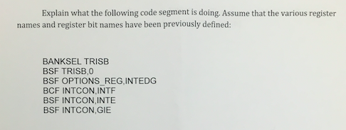 Solved Explain what the following code segment is doing. | Chegg.com