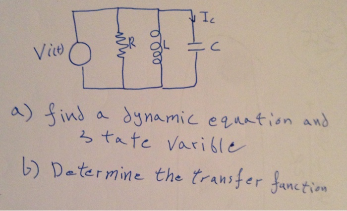 Solved Find A Dynamic Equation And State Variable