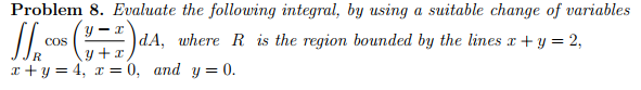 Solved Evaluate the following integral, by using a suitable | Chegg.com