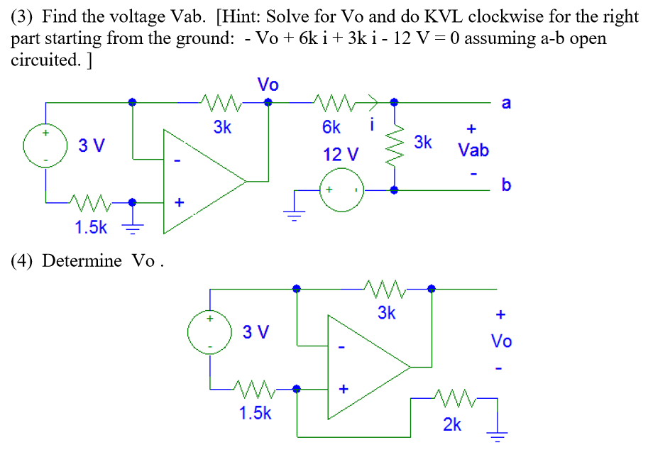 Solved Find the voltage Vab. Determine V_o | Chegg.com