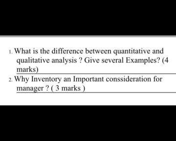 Solved . What is the difference between quantitative and | Chegg.com