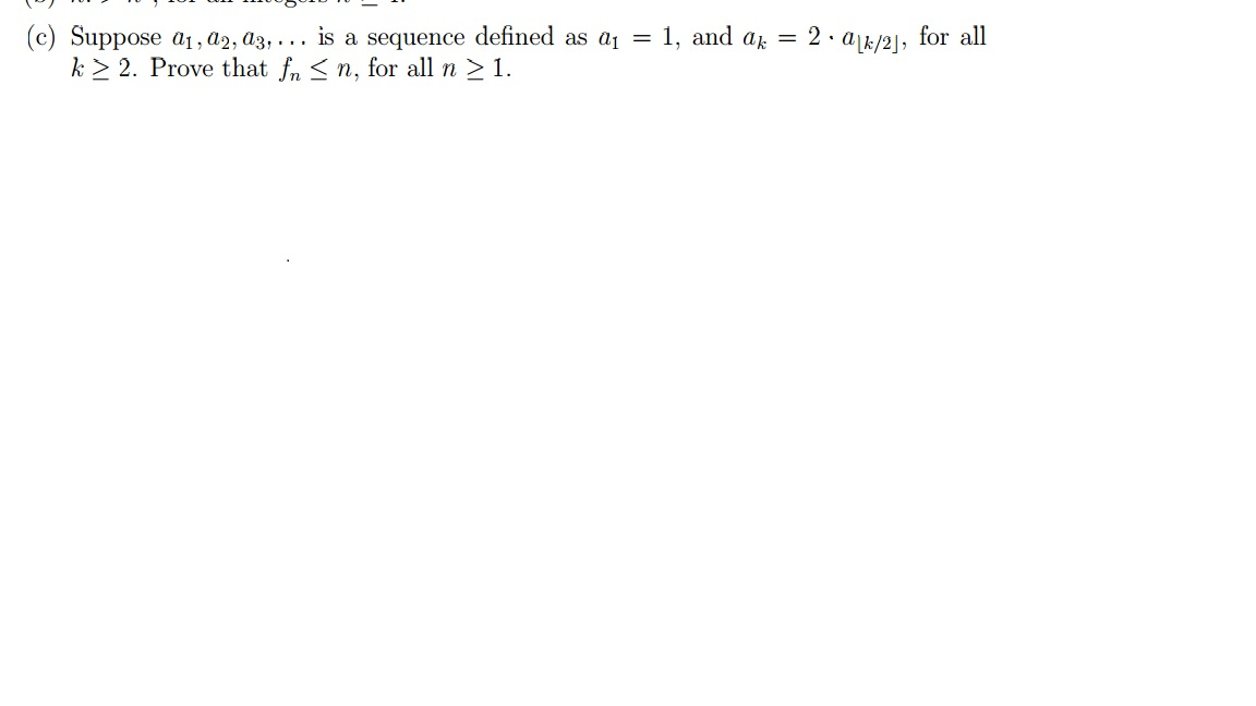 Solved Suppose a1, a2, a3, . . . is a sequence de?ned as | Chegg.com
