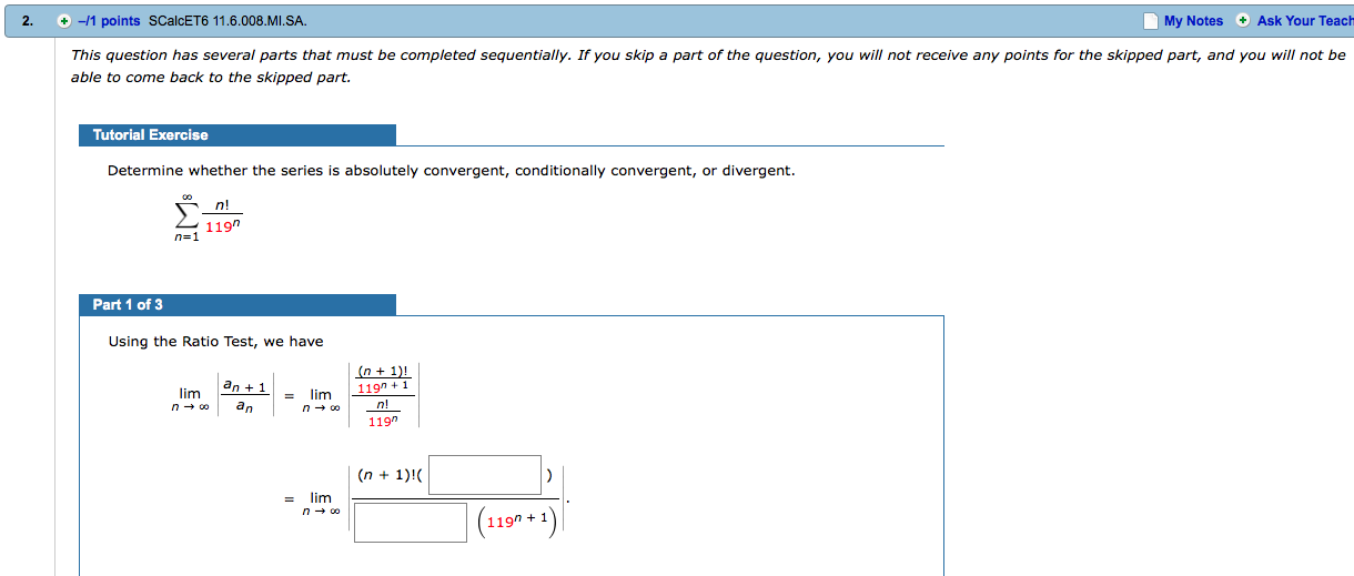 Solved This question has several parts that must be | Chegg.com