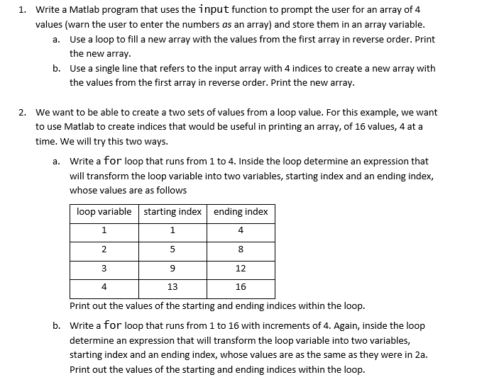 Solved Write A Matlab Program That Uses The Input Function 2151