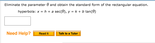 Solved Eliminate the parameter θ and obtain the standard | Chegg.com