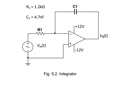 Solved Consider the op-amp circuits (integrator and | Chegg.com