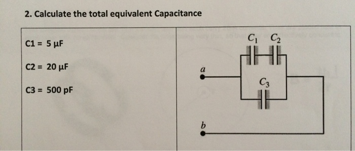 Solved Calculate the total equivalent Capacitance | Chegg.com