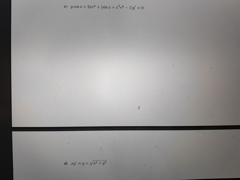 Solved 1: (50 Points) Solve the following differential | Chegg.com