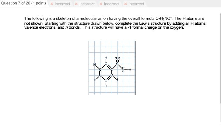Solved I cant seem to get this structure correct. I realize | Chegg.com
